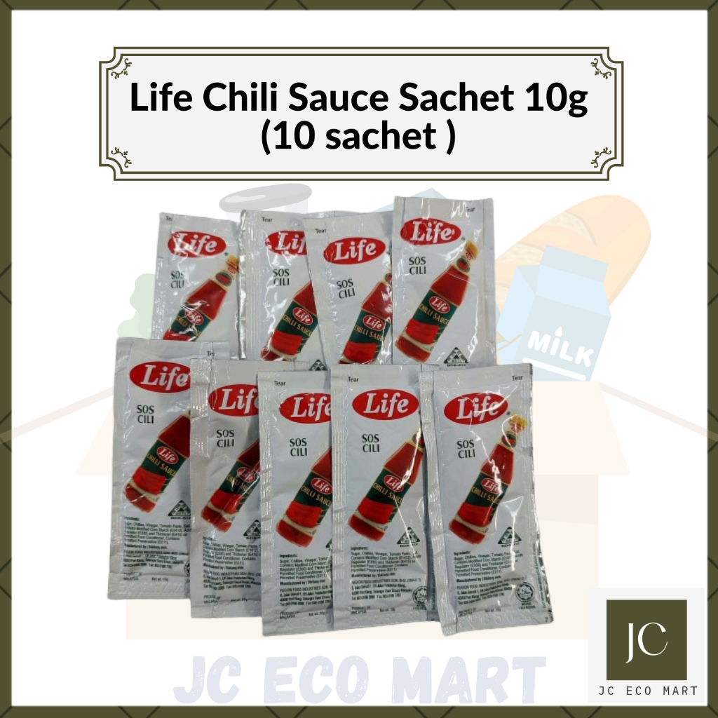 Life Chili Sauce Sachet 10g ( 5 Sachet / 10 Sachet / 20 Sachet ) | Sos Cili Paket Kecil Sos Cili ...