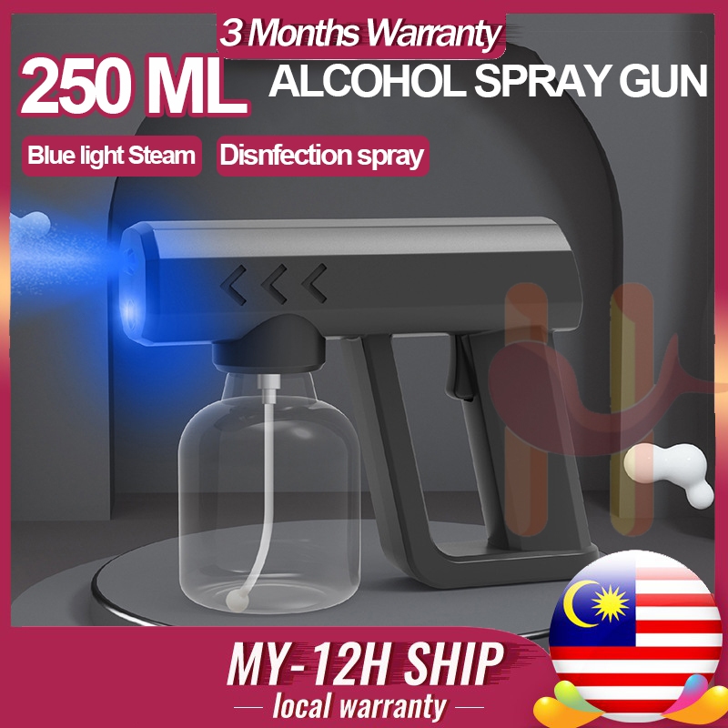 Nano Spray Gun Atomizer Blue Ray Atomizing Disinfection Sprayer ...