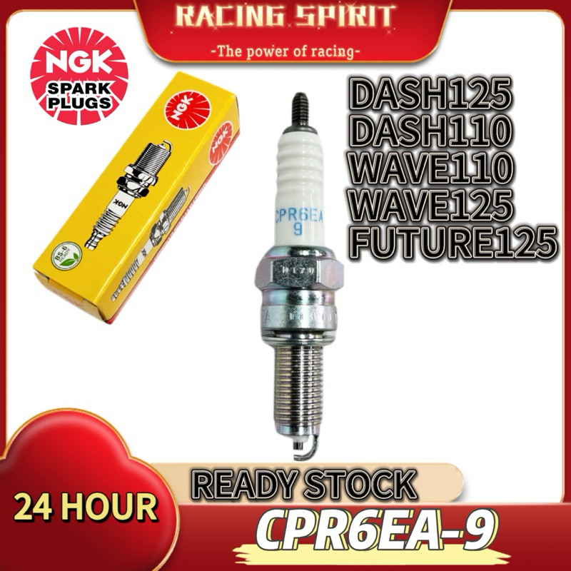 NGK CPR6EA-9 CPR6 SPARK PLUG WAVE100 WAVE125 DASH100 DASH125 FUTURE125 ...