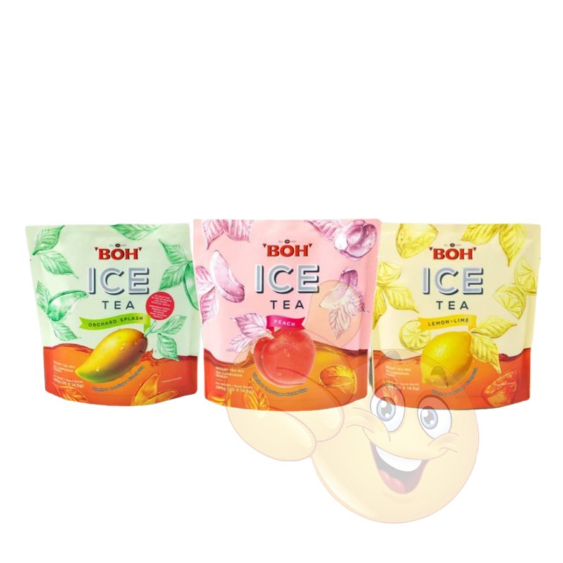 BOH ICE TEA Lemon Lime / Peach/ Orchard Splash (14.5g x 20 sticks ...