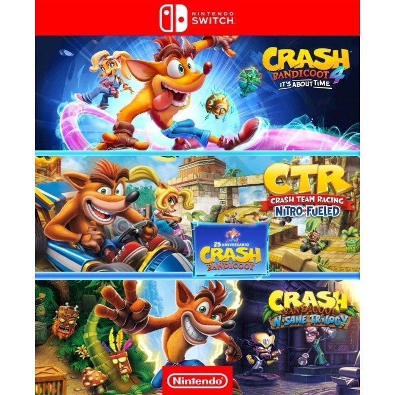 Crash Bandicoot - Crashiversary Bundle 3 in 1 Nintendo Switch | Shopee ...