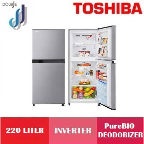 Toshiba (220L) 2 Door Inverter Fridge GR-RT230WE-PMY(SS) | Shopee Malaysia