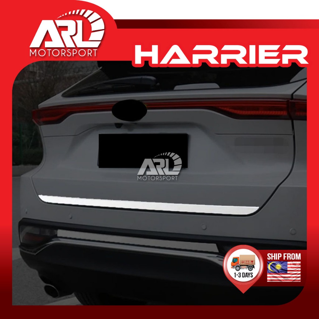 Toyota Harrier XU80 4th Gen (2020-2025) Rear Bonnet Lower Chrome Lining ...