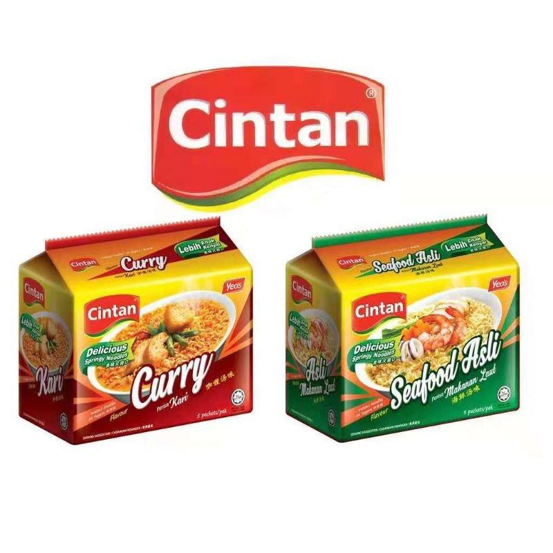 CINTAN INSTANT NOODLES SEAFOOD ASLI ,KARI FLAVOUR | Shopee Malaysia