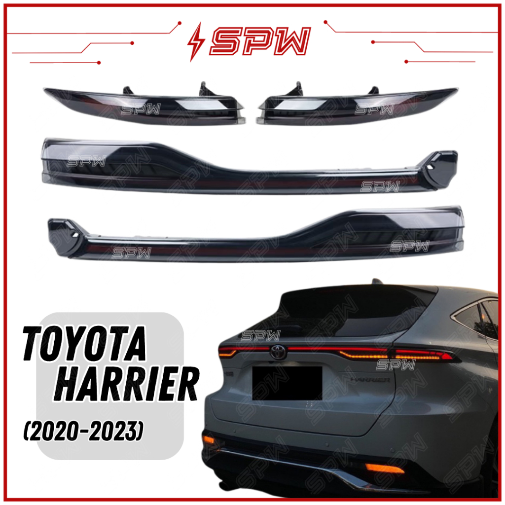 Toyota Harrier (2020-2023) Tail Lamp Rear Garnish LED Daylight DRL Tail ...