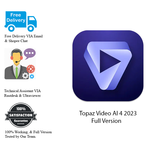 Topaz Video AI 4 2023 Full Version | Shopee Malaysia
