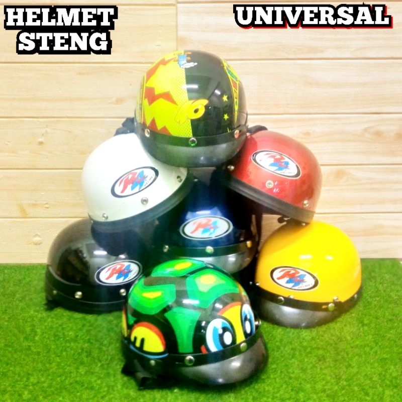 HELMET STENG 3 BUTTON UNIVERSAL | Shopee Malaysia