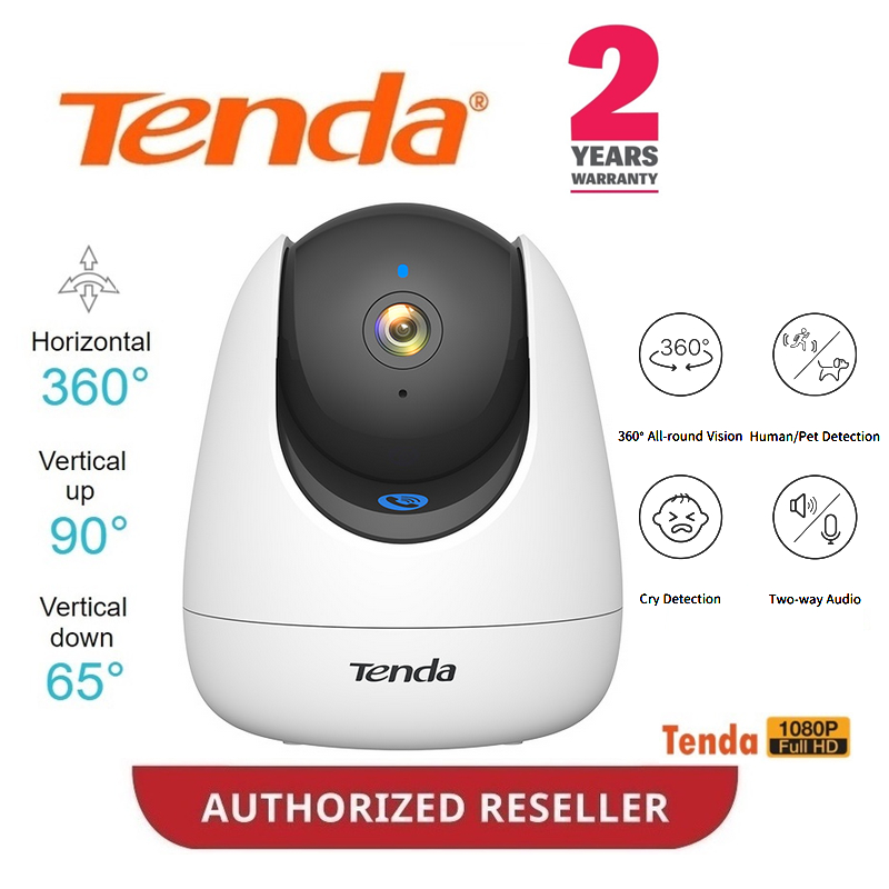 Tenda CP3 / CP3 PRO Full HD 360 Ai+WiFi 6 Cloud Camera / CCTV - Movement Tracking | 2-way Audio ...