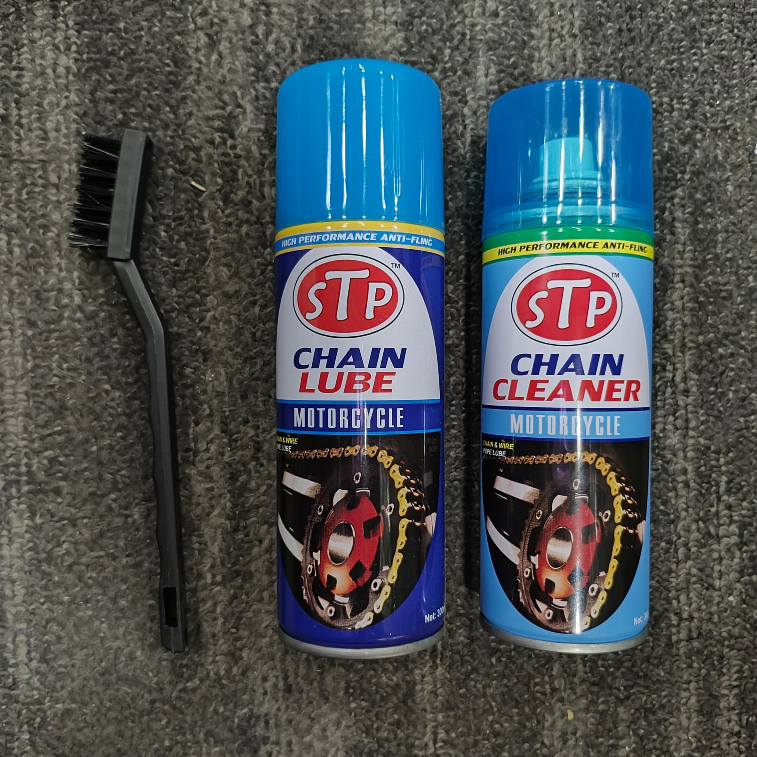 STP CHAIN LUBE CHAIN CLEANER CHAIN BRUSH MOTORCYCLE SPRAY RANTAI MOTOR ...