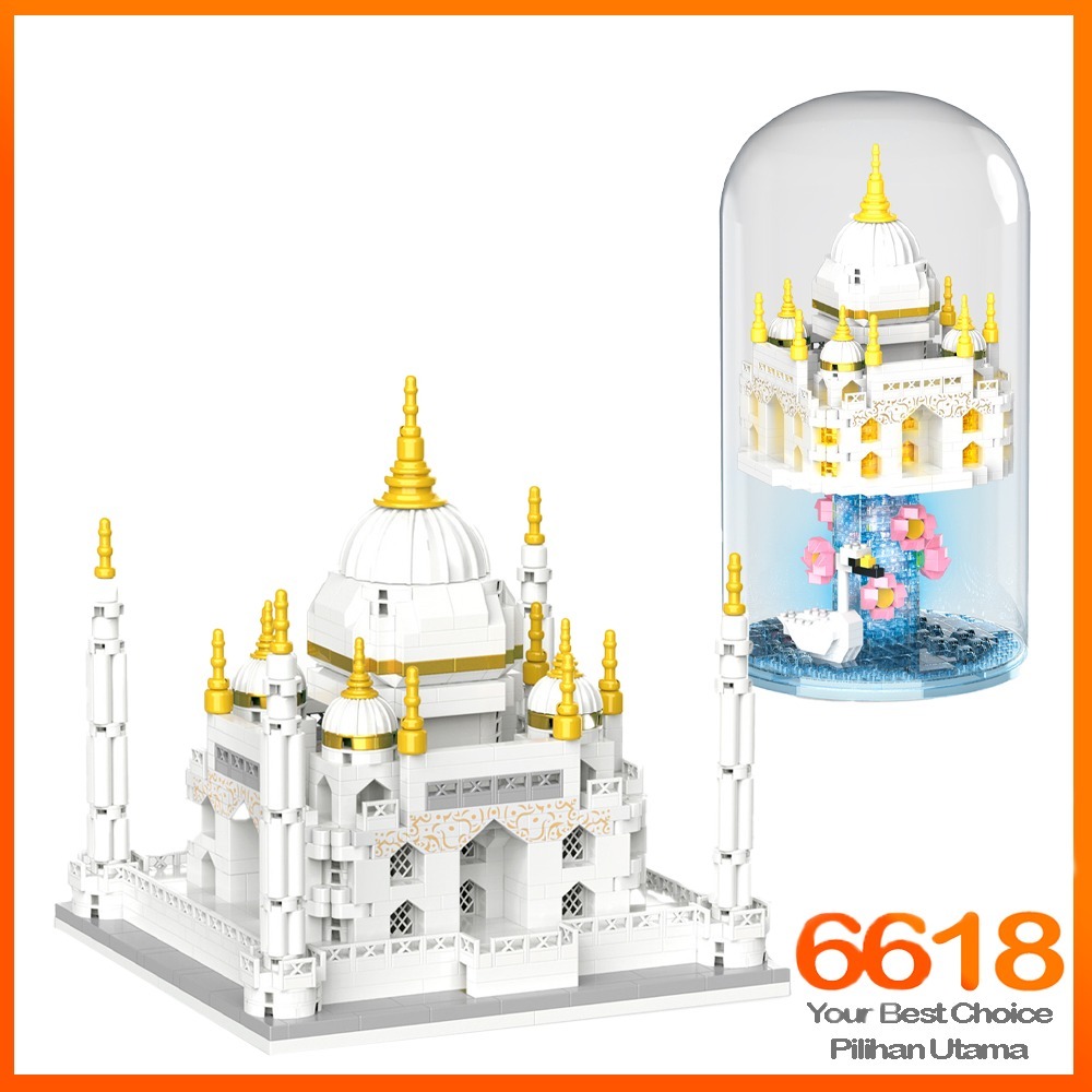 Model Seni Bina Istana Taj Mahal Blok Binaan Zarah Mikro Terpasang ...