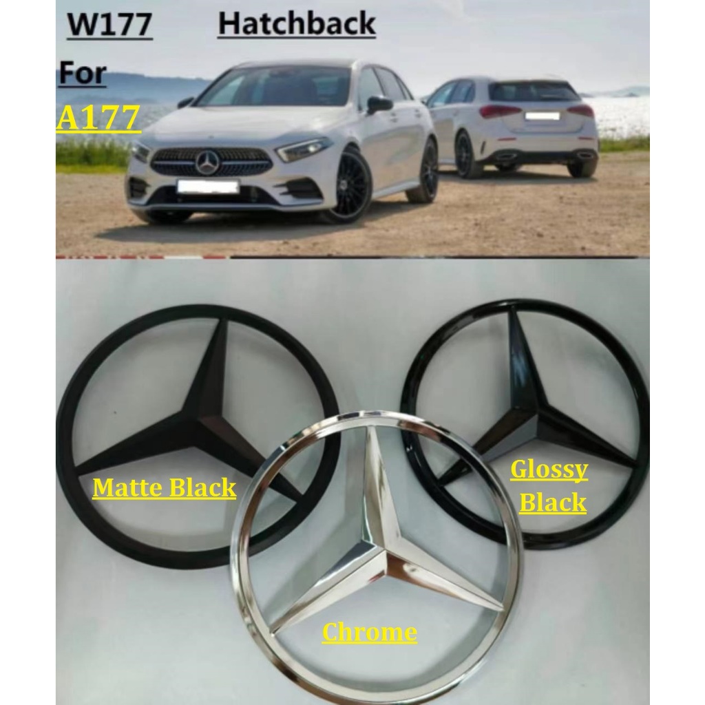 Mercedes A177 W177 Hatchback Front Rear Emblem Logo | Shopee Malaysia