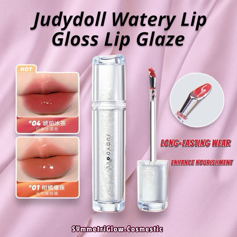 🇲🇾 Judydoll Watery Lip Gloss Mirror Lip Glaze 橘朵镜面口红易上色水光唇露冰熨斗唇釉冰茶口红 ...