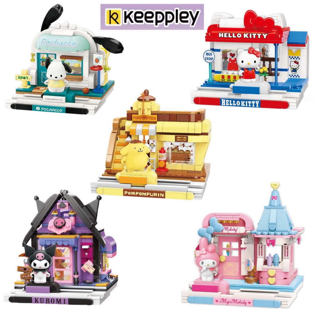Keeppley Blocks Sanrio Series Kuromi Melody Pochacco Pompompurin Hello ...