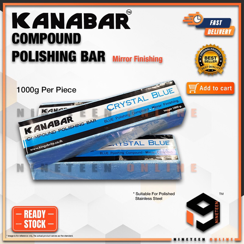 KANABAR COMPOUND POLISHING BAR / STAINLESS STEEL POLISH WAX (MIRROR ...