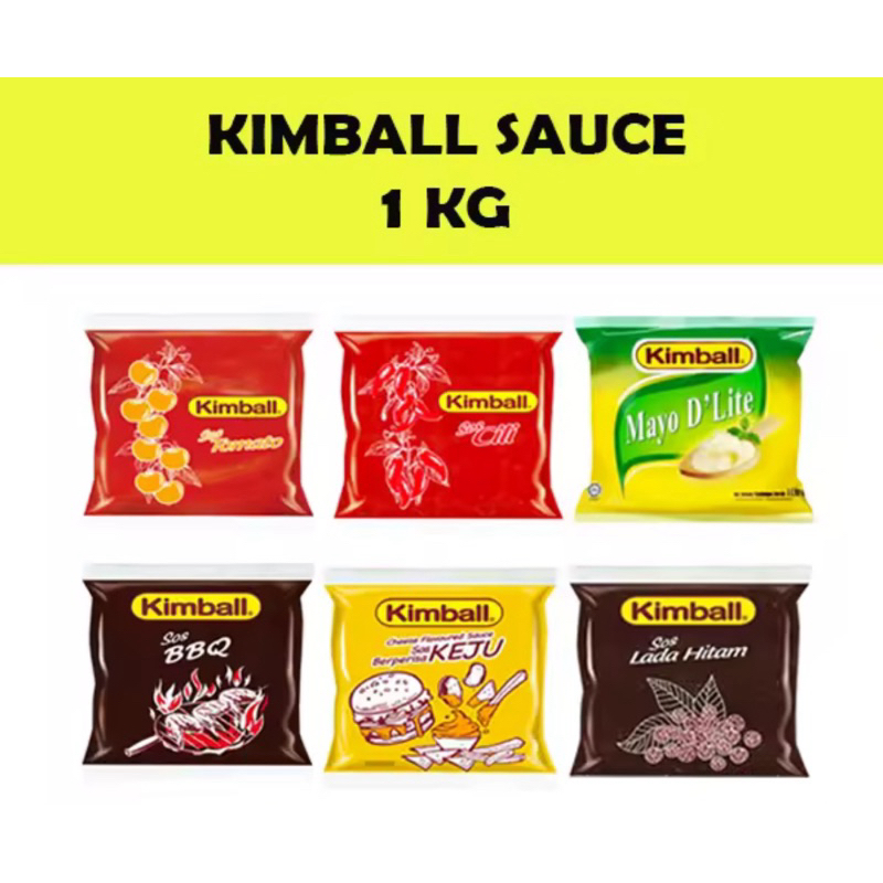 KIMBALL Sos/Assorted Sauce Refill Pack Sauce [1KG] (Cheese / Tomato ...