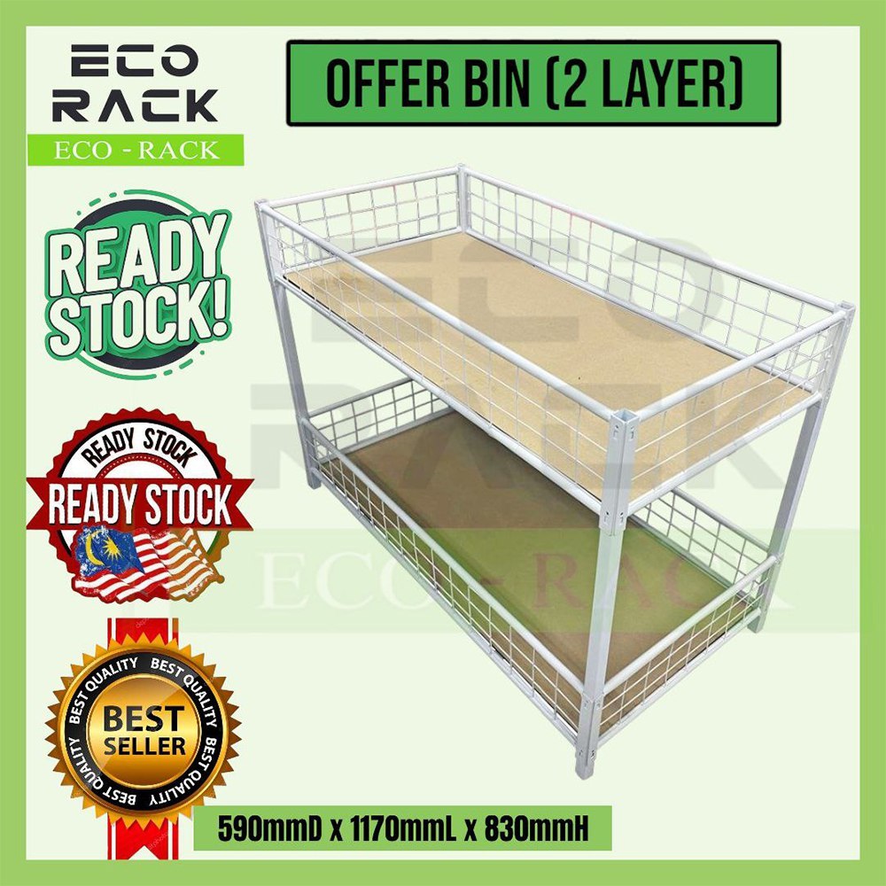 💖OFFER BIN 2 LAYER💖 - COLOUR @ FULL BLACK & WHITE | Shopee Malaysia