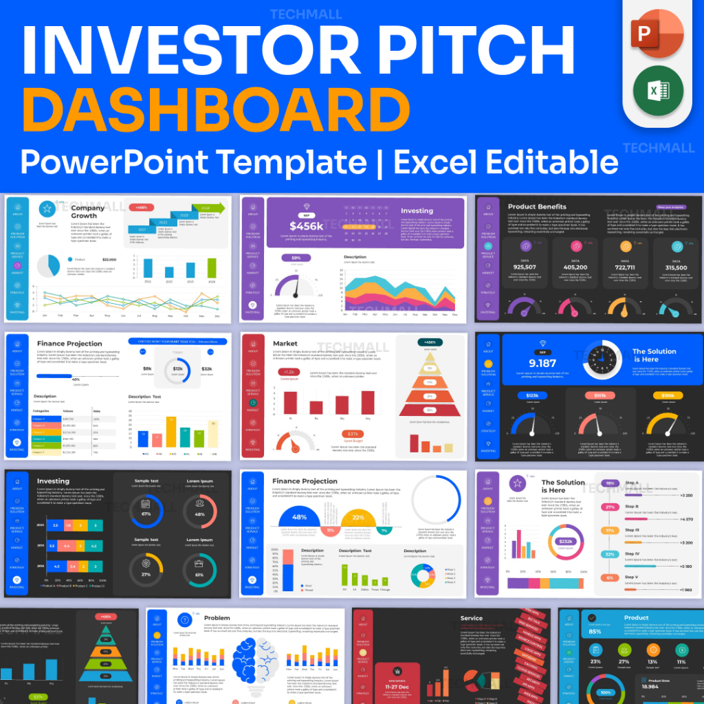Investor Pitch Interactive Dashboards Dynamic Powerpoint Versatile Template Template - Easy ...