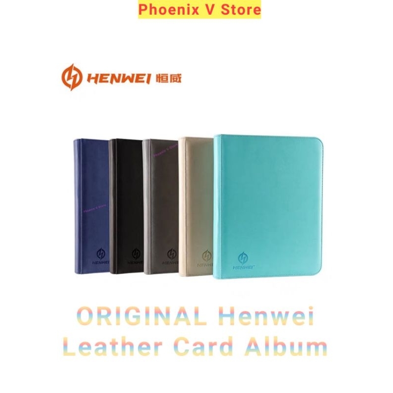 🔥‼️ORIGINAL‼️🔥 Henwei Leather Card Album Folder Card Zipper Ring Binder ...