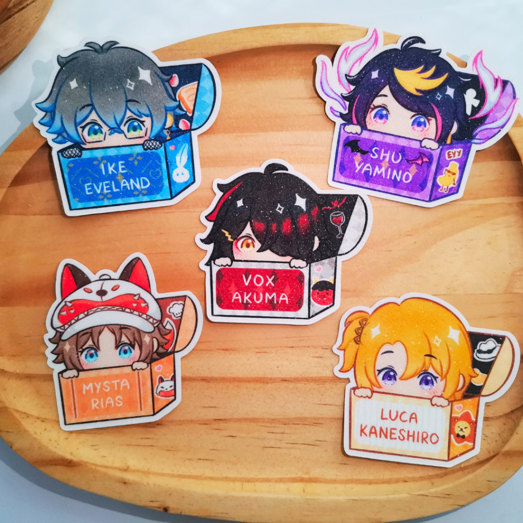 Luxiem · Handmade Sticker · Nijisanji EN · Luca Kaneshiro · Vox Akuma ...