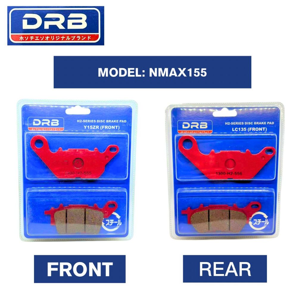 NMAX NMAX 115 DISC BRAKE PAD DRB H2-SERIES FRONT & REAR ( 1SET ) YB3L ...