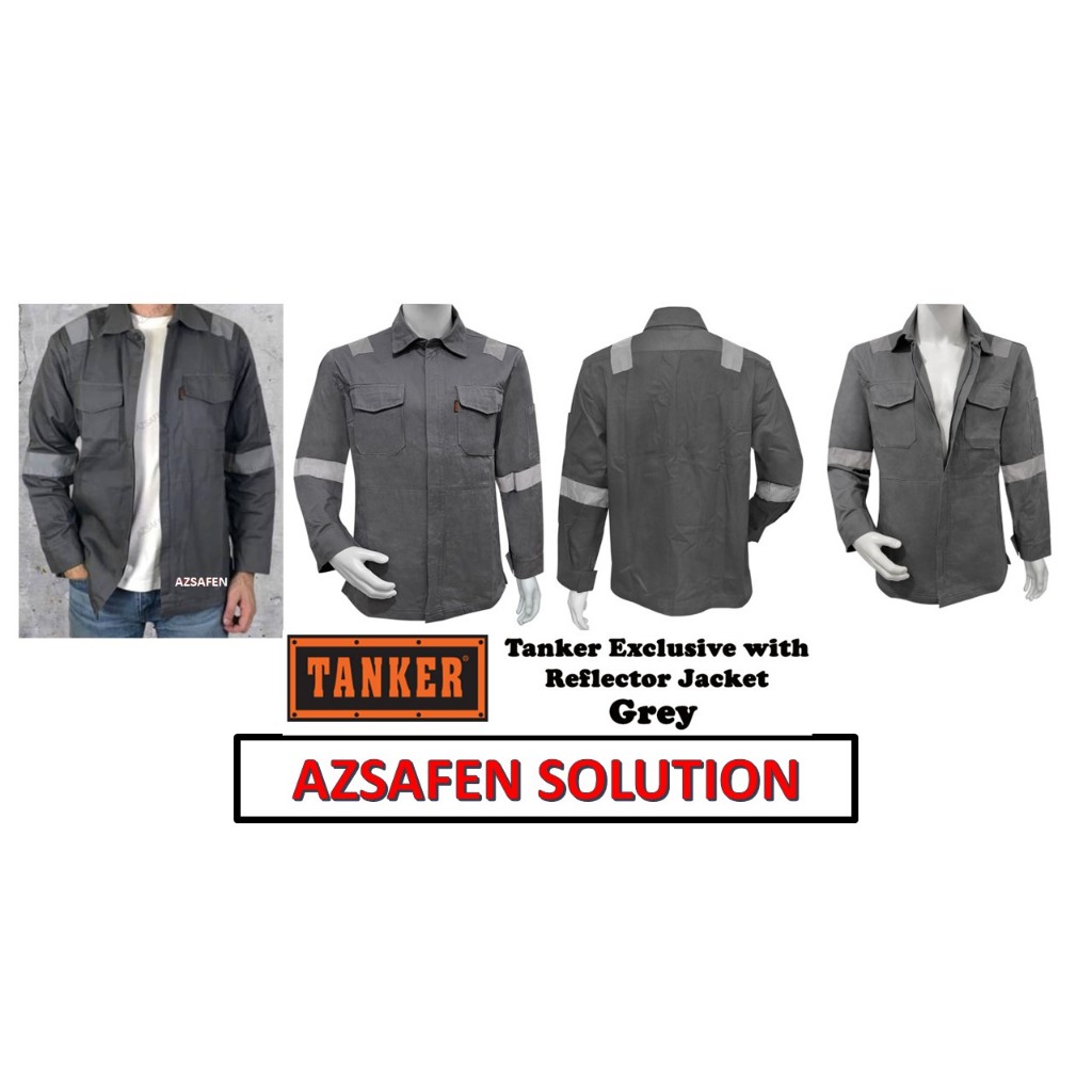 TANKER Safety Jacket with Reflector (240GSM) | Shopee Malaysia
