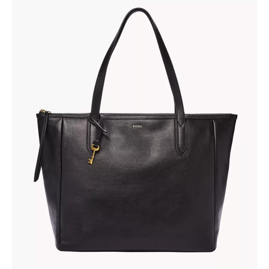 FOSSIL Sydney Tote Black Leather SHB2815001 [NEW AUTHENTIC GENUINE ...