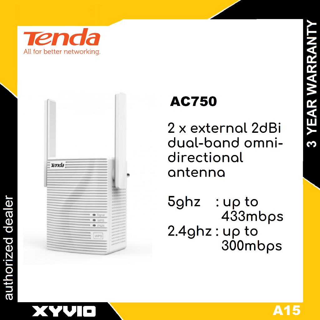 Tenda A15 5Ghz WiFi Repeater WiFi Extender Wireless WiFi Booster ...