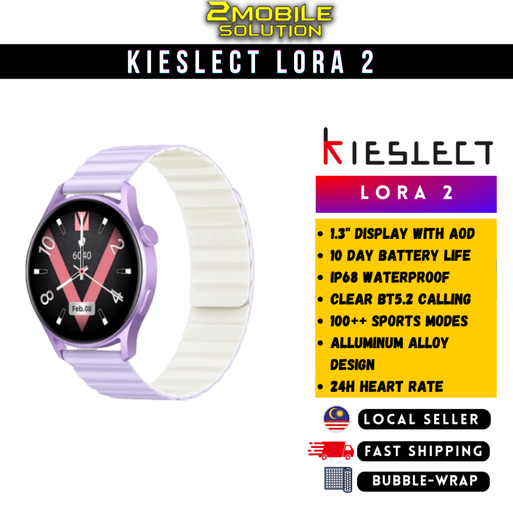 KIESLECT Lora 2 Smartwatch [1.32 AMOLED Display I 10 Days Battery Life ...