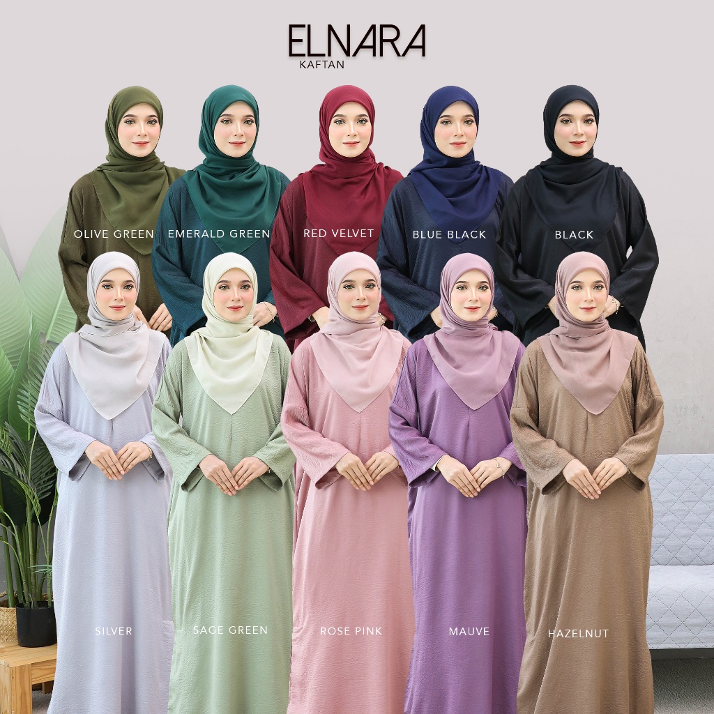 DIANFABRICS ELNARA KAFTAN | Shopee Malaysia