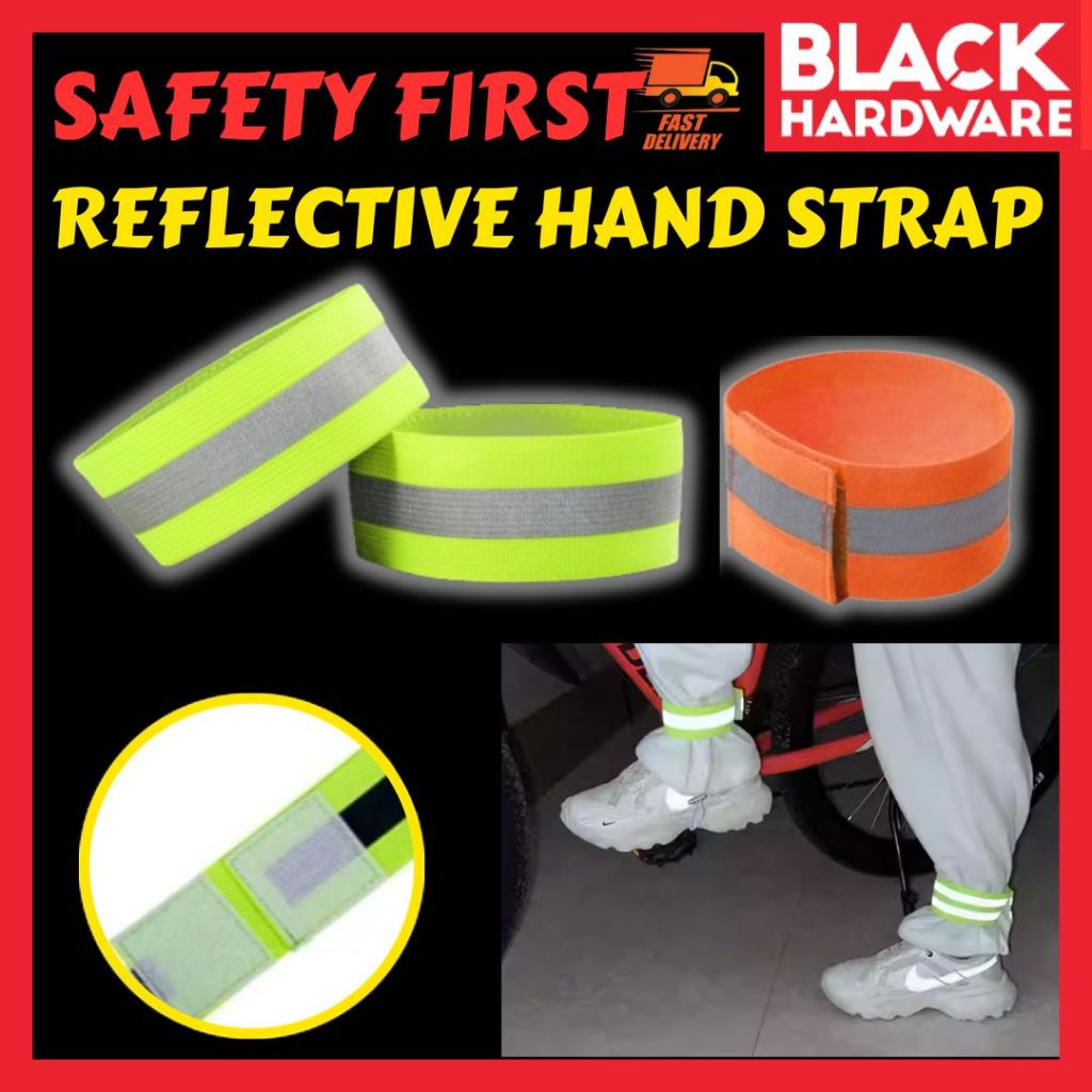 Black Hardware Reflective ArmBand Jogging Running Accessories Wristband ...