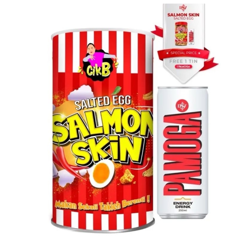 SALMON SKIN SALTED EGG CIKB (280GRAM)FREE AIR TIN PAMOGA | Shopee Malaysia