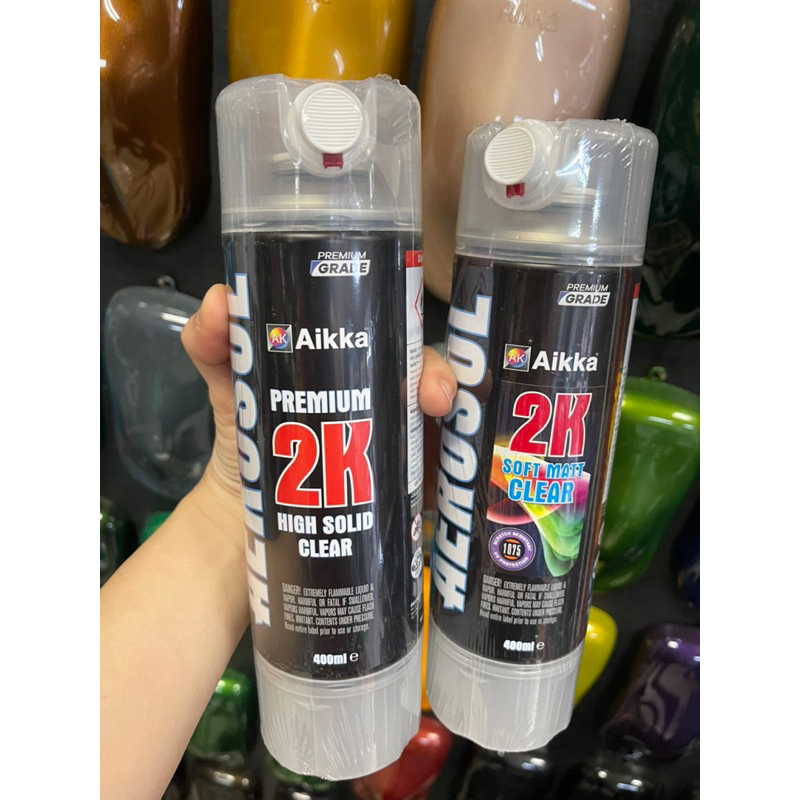 400ml Aikka 2K SOFT MATT CLEAR COAT / HI SOLID HI GLOSS & SOFTMATT ...