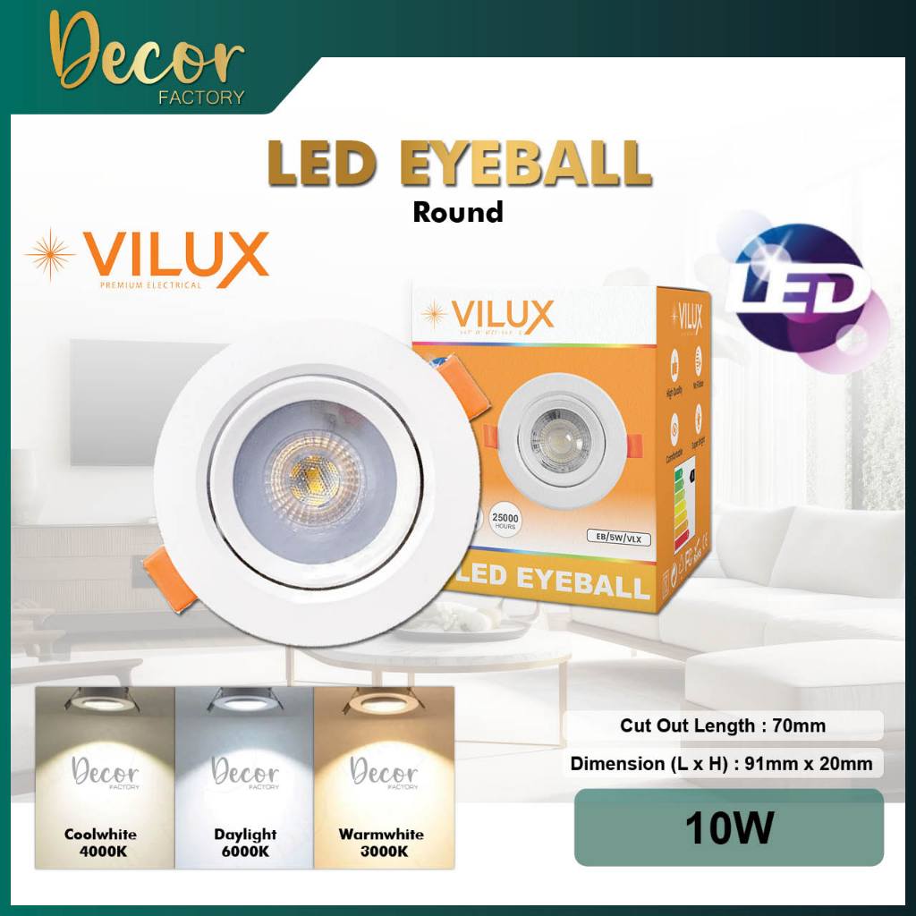 [2 Years Warranty] 3W 5W 7W 10W LED Eye ball LED Recessed Eyeball ...
