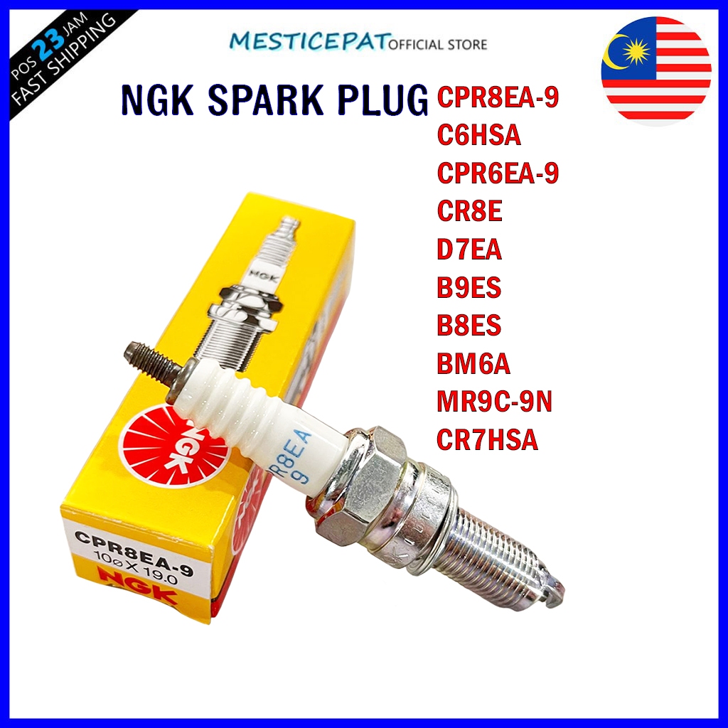 NGK SPARK PLUG CPR8EA-9 C6HSA CPR6EA-9 CR8E D7EA B9ES B8ES BM6A MR9C-9N CR7EH-9 BP7HS 100% ...