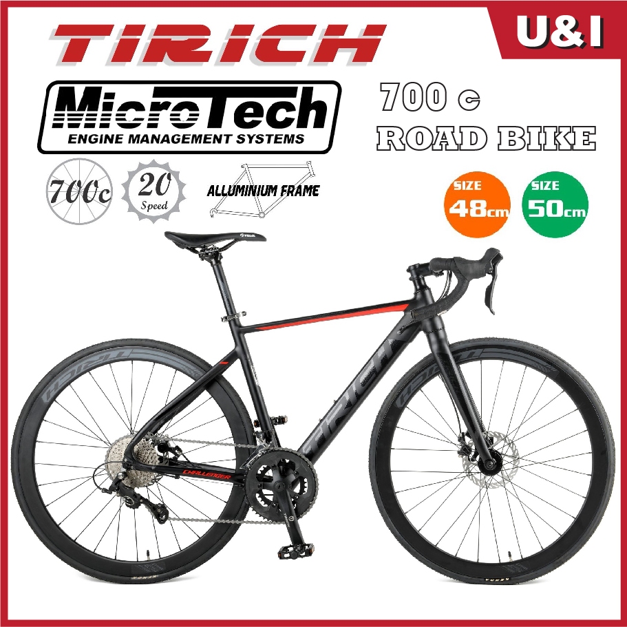 TIRICH CHALLENGER Road Bike 2X10speed Disc Brake Full Aluminium Frame ...