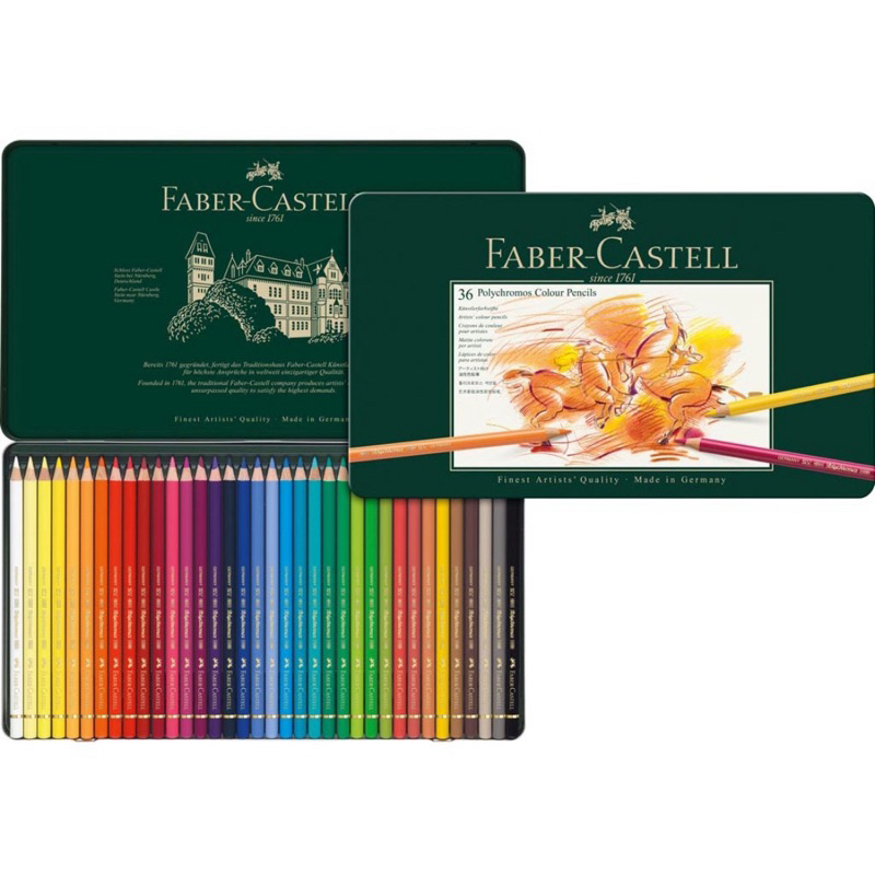 Faber Castell 36 Colour Pencils Polychromos Finest Artists’ Quality ...