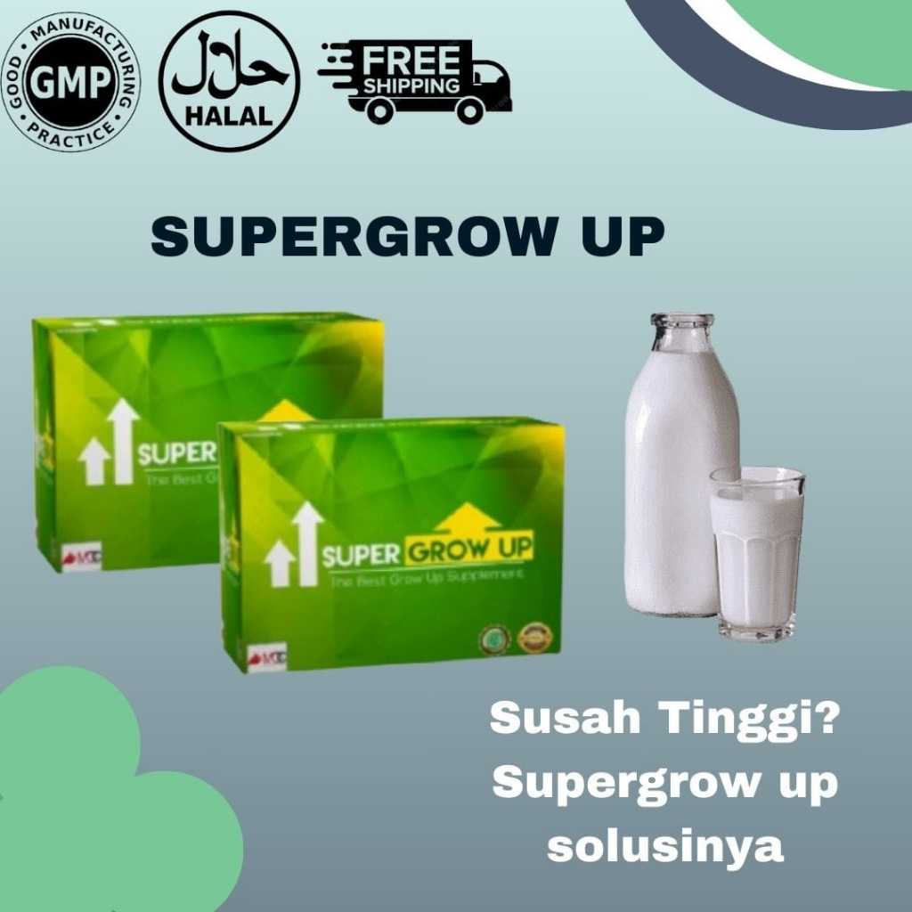 SUSU PENINGGI BADAN SUPER GROW UP SACHET TAMBAH TINGGI BADAN 2-15CM ...