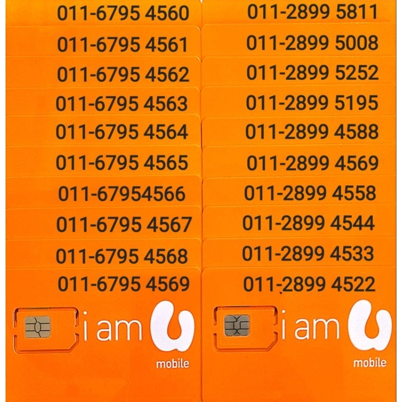 U mobile prepaid 5G ready sim card / Sim kad prepaid Vip numbers / U ...