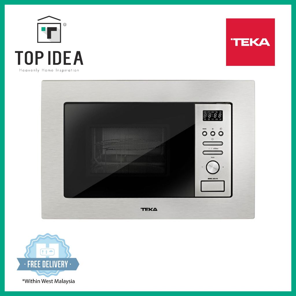 TEKA 20L Built-In Microwave with Grill | Fingerprint Proof S/S | 8 Auto ...