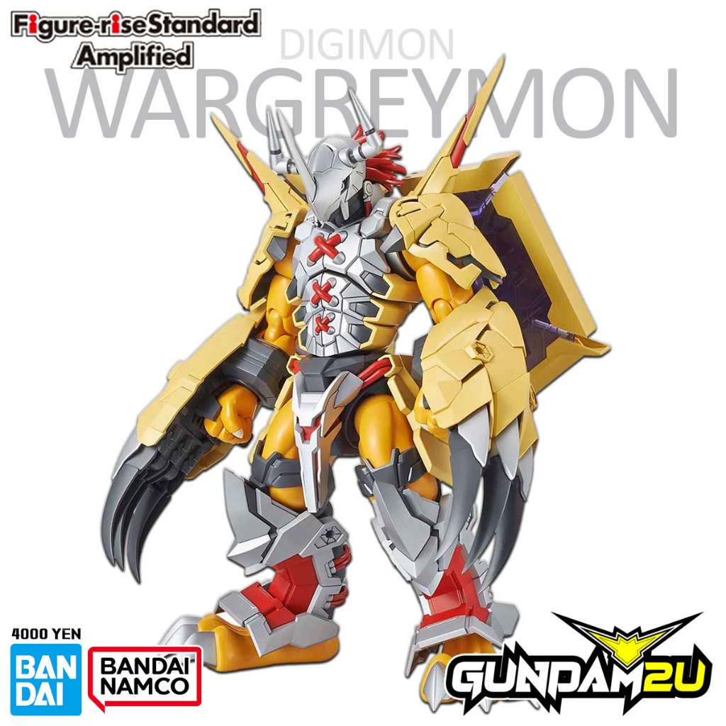 BANDAI FRS Amplified Wargreymon - Figure-rise Standard Amplified Digimon Adventure Plastic Model ...