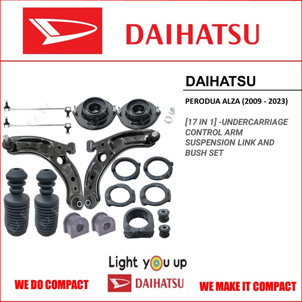 [17 IN 1] -FRONT LOWER ARM STABILIZER LINK BUSH COIL SPRING RUBBER ...