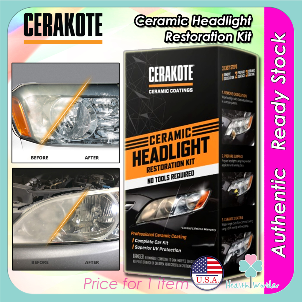 CERAKOTE Ceramic Headlight Restoration Kit Last As Long Own Your ...