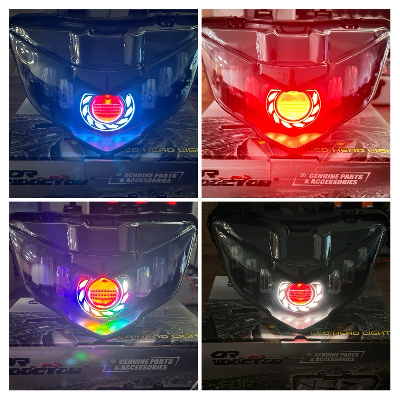 Doctor LED Custom Head Lamp Head Light Lampu Kepala Y15zr v2 Y15v2 Lc135 Fi v8 Lcv8 Ready Stock ...