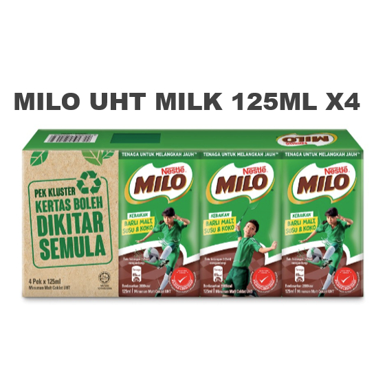 [FREE SHIPPING WEST ONLY] MILO UHT COKLAT MILK [125MLX4/ 125ML X8] | Shopee Malaysia