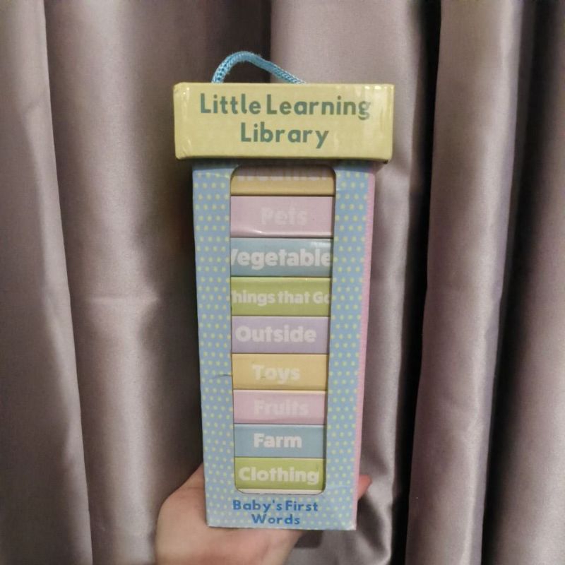Baby Learning Book Little learning Library Baby's First Words | Shopee ...