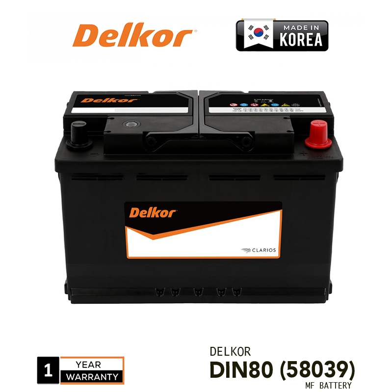 Delkor DIN80 58039 Maintenance Free for Range Rover Evo, Mercedes Benz ...