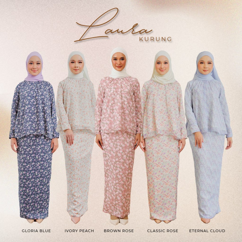 DLEQA Baju Kurung Laura Terbaru Design Mini Kurung Material Crinkle ...