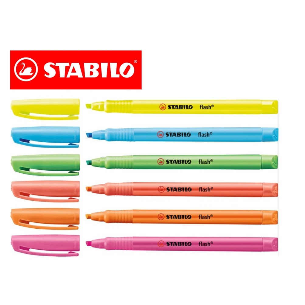 stabilo flash 555 slim neon highlighter textliner pen | Shopee Malaysia