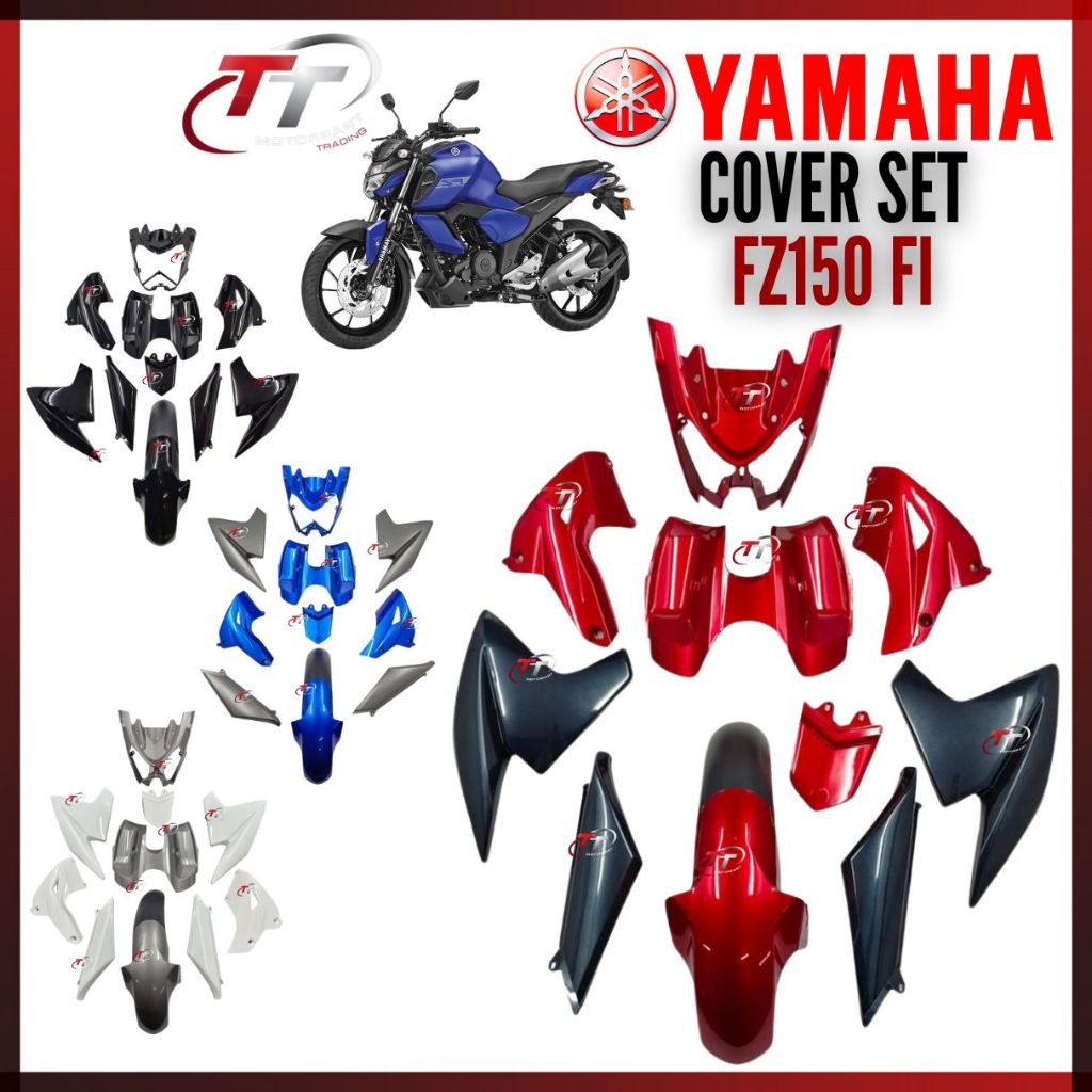 FZ150FI FZ150 FI FZ 150 Cover Set Coverset Body Caver Complete Black ...
