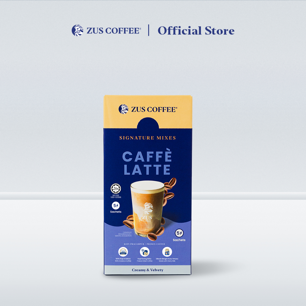 ZUS Signature Mixes Coffee - Caffè Latte (5's) | Shopee Malaysia